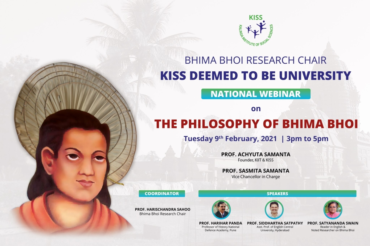 National Webinar on ‘The Philosophy of Bhima Bhoi’ - KISS Deemed to be ...