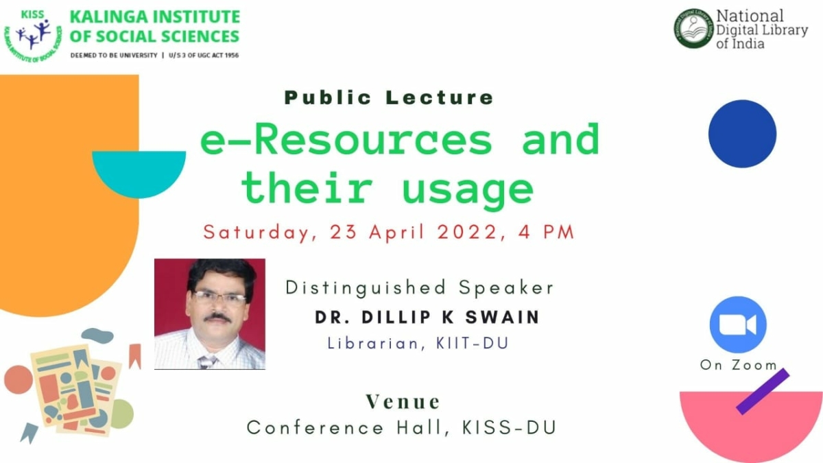 KISS-DU Library Organizes Public Lecture Event - KISS Deemed to be ...