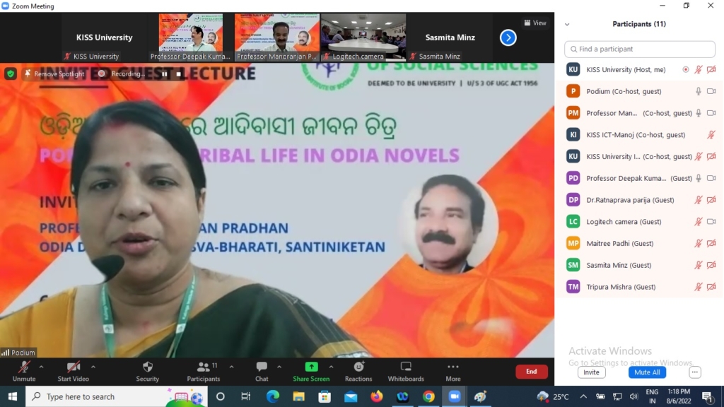 A Lecture on Portrayal of Tribal Life in Odia Novels - KISS Deemed to ...