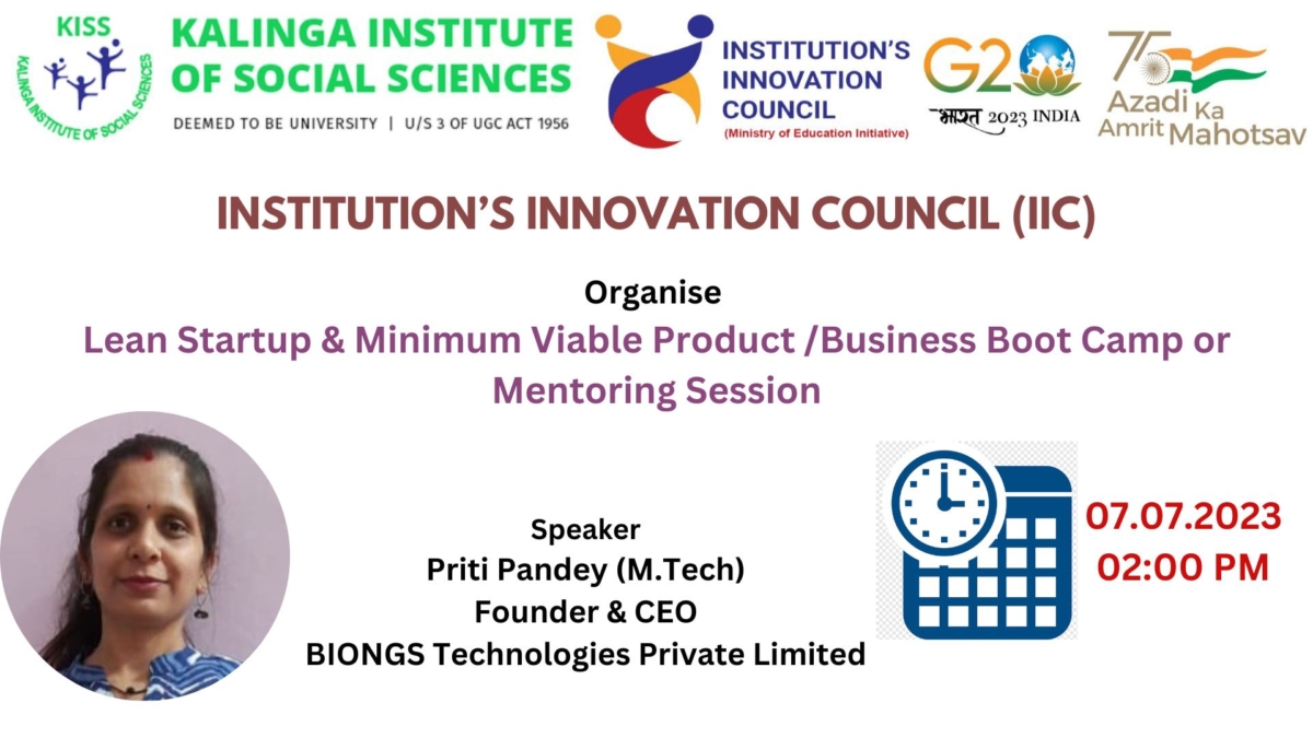 KISS-DU organises "Lean Start-up & Minimum Viable Product /Business ...