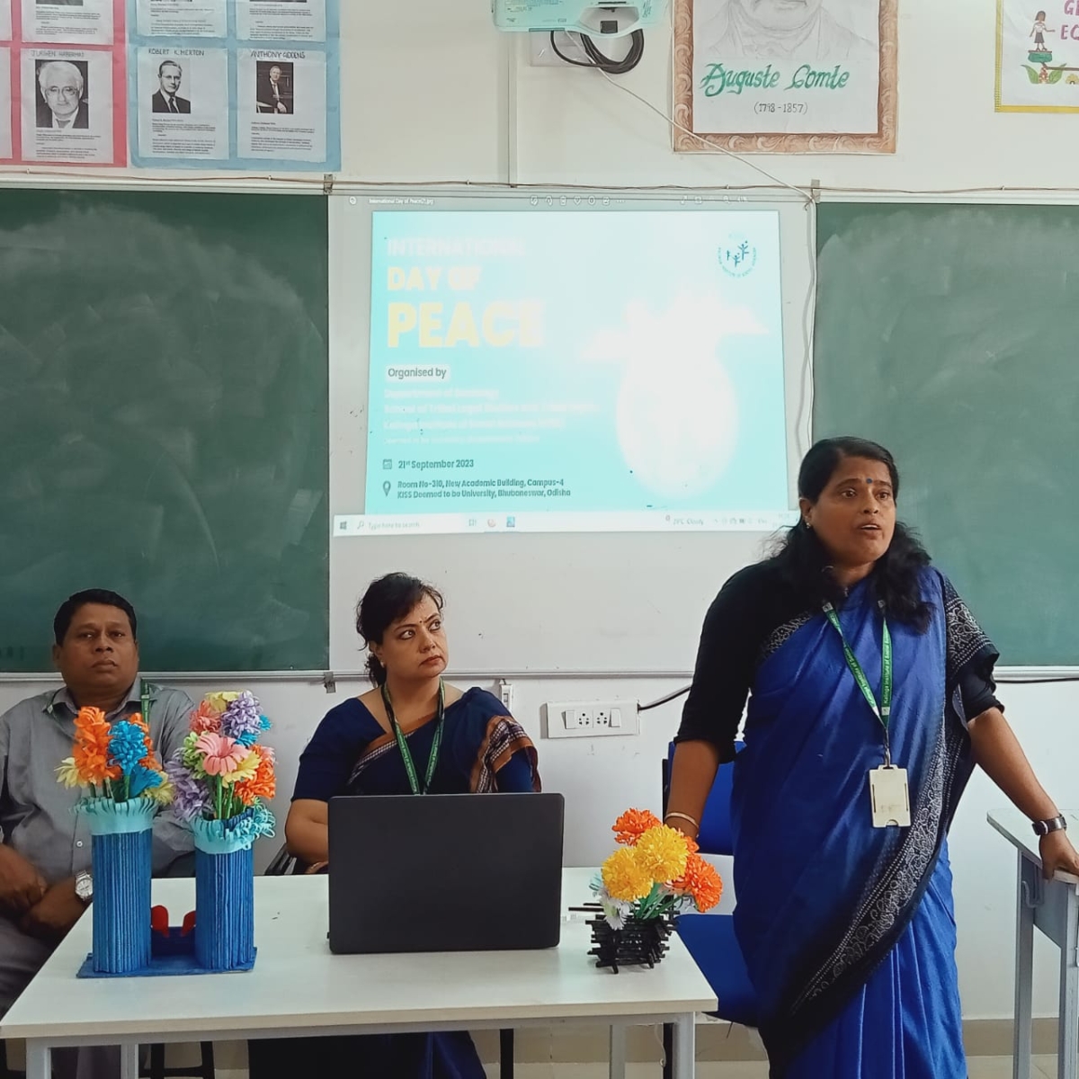 KISS-DU Observes the International Day of Peace - KISS Deemed to be ...