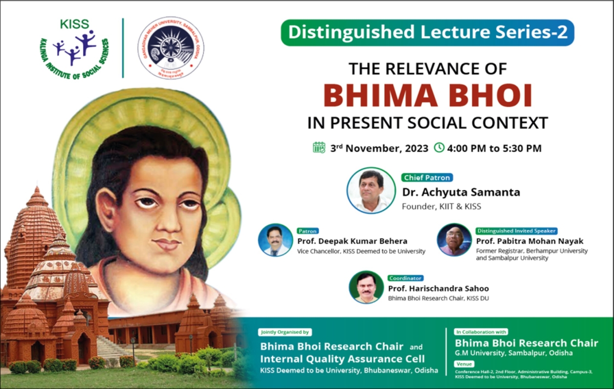 Distinguished Lecture Series on the ‘Relevance of Bhima Bhoi in the ...
