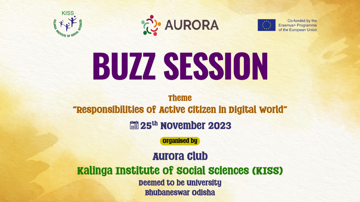 KISS-DU AURORA Club Conducts Buzz Session on “Responsibilities of ...