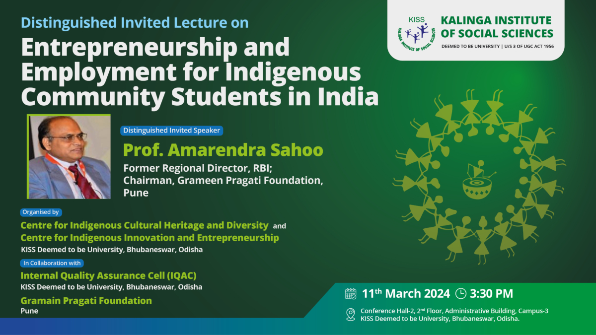 Invited Lecture on Entrepreneurship and Employment for Indigenous ...