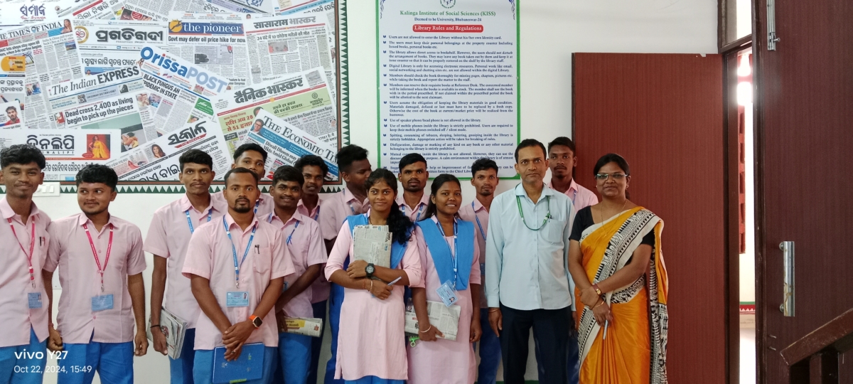 KISS-DU Geography Department Students Visit to KISS- DU Library - KISS ...